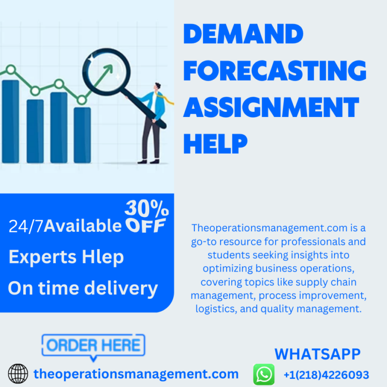 Pay Someone To Do My Demand Forecasting Assignment | Hire Someone To Do My Operations Management ...