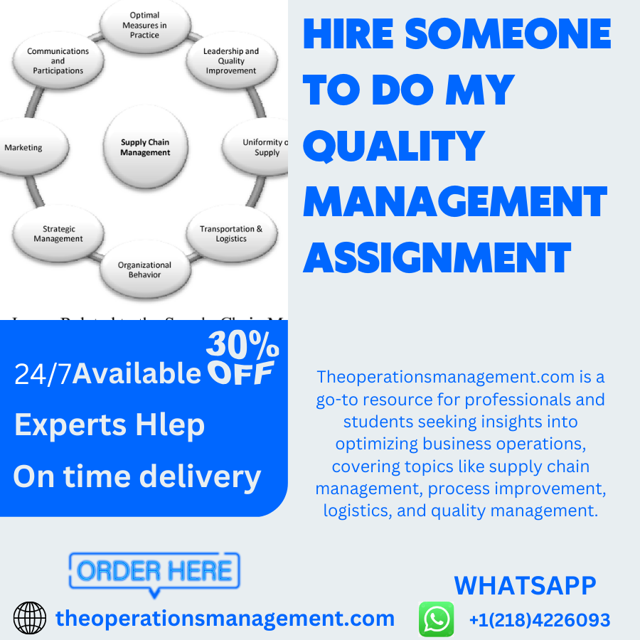 Pay Someone To Do My Quality Management Assignment | Hire Someone To Do ...