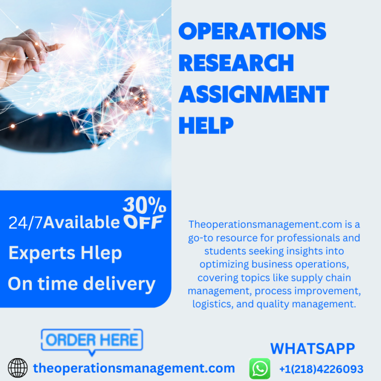 Operations Research Assignment Help | Hire Someone To Do My Operations ...