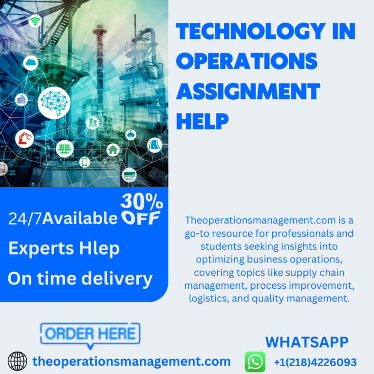 Hire Someone To Take My Technology in Operations Assignment | Hire ...